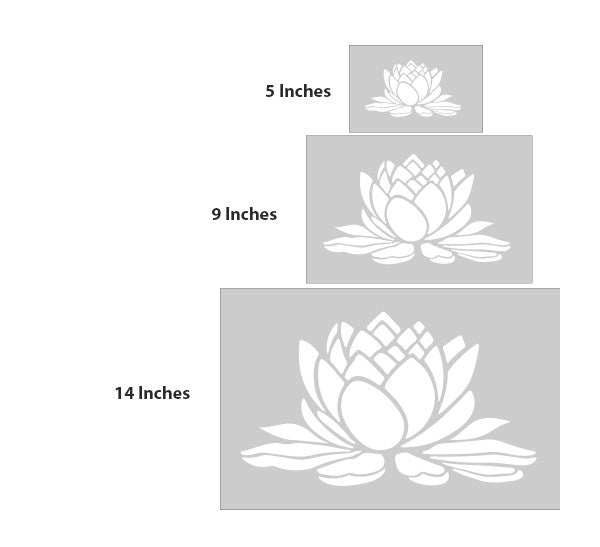 Customize Lotus Stencil Design | Reusable Wall painting Stencils